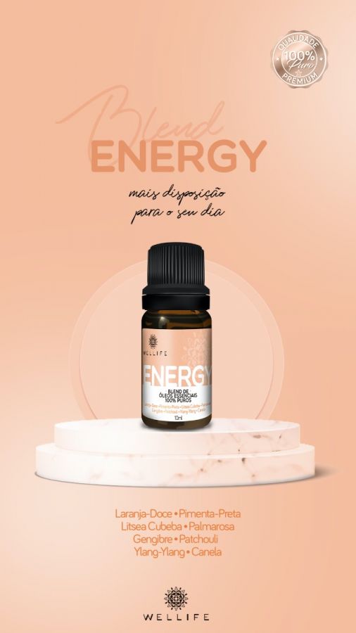 Wellife Oleo Essencial Blend Energy | Wellife