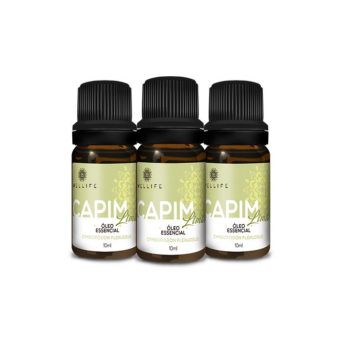 Óleo Essencial Capim Limão 10ml | Wellife