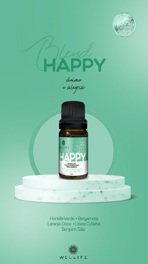 Wellife Oleo Essencial Blend Happy | Wellife